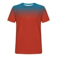 BiZtdJrK Men's Athletic Running T-Shirt Gradient Printed Short Sleeve ...
