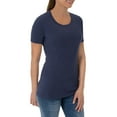 Time and Tru Women's Soft Crewneck T-Shirt - Versatile Short Sleeve Tee ...