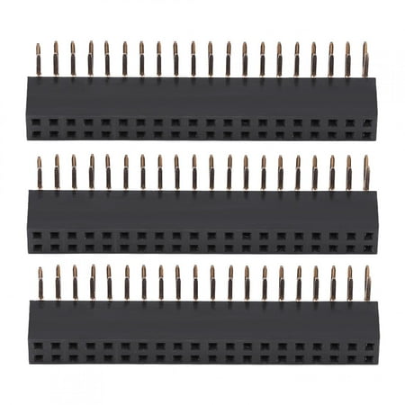 2 X 20 Pins 2.54mm For Connection Interface Female Pin Headers, Female ...