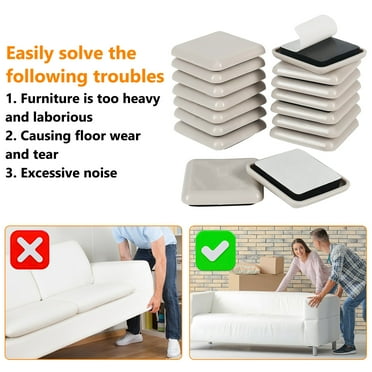 8 X Furniture Sliders For Carpet Heavy Duty Furniture Slider Movers ...