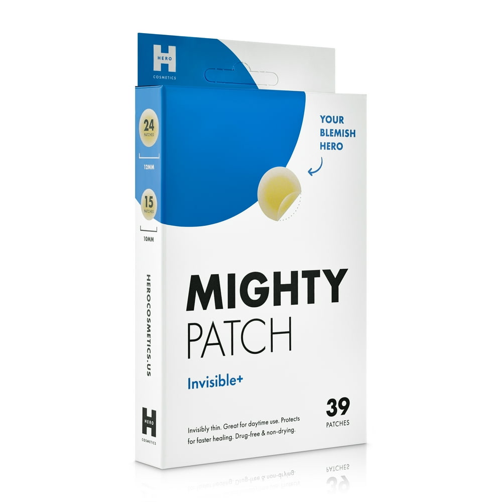 Hero Cosmetics Mighty Patch Acne Patches Invisible+, 39 count - Walmart ...