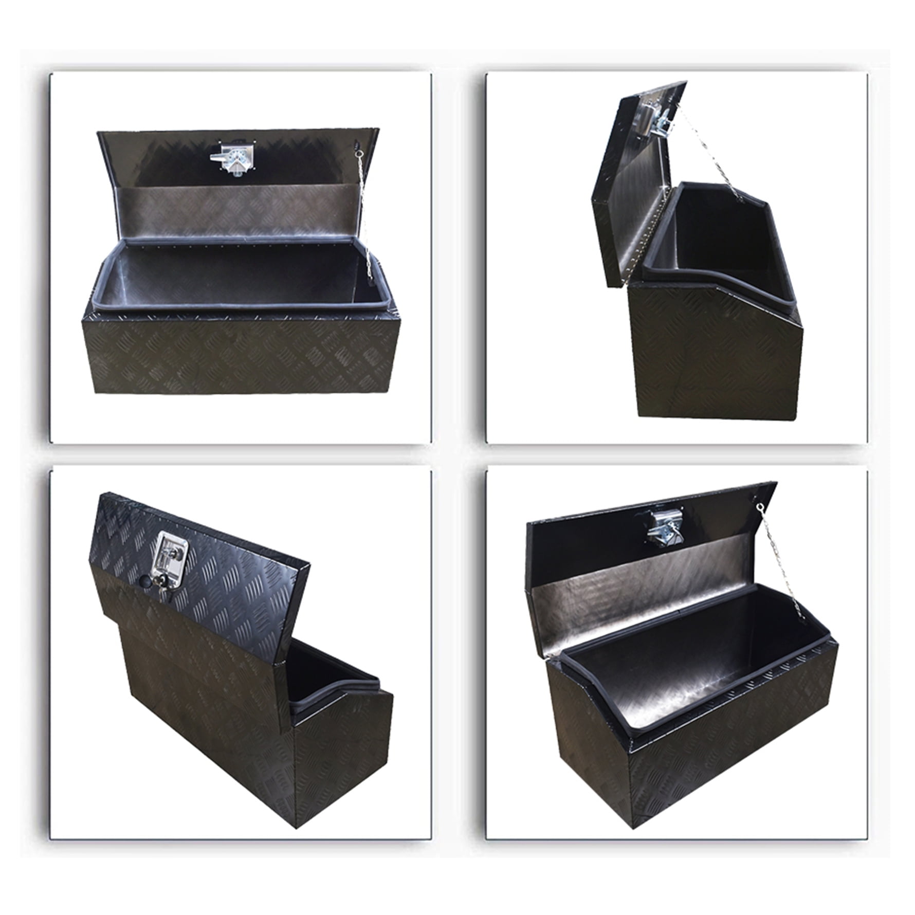 Buy SEBLAFF 30 in Aluminum Pickup Truck Trailer Lathe Tool Box Storage ...