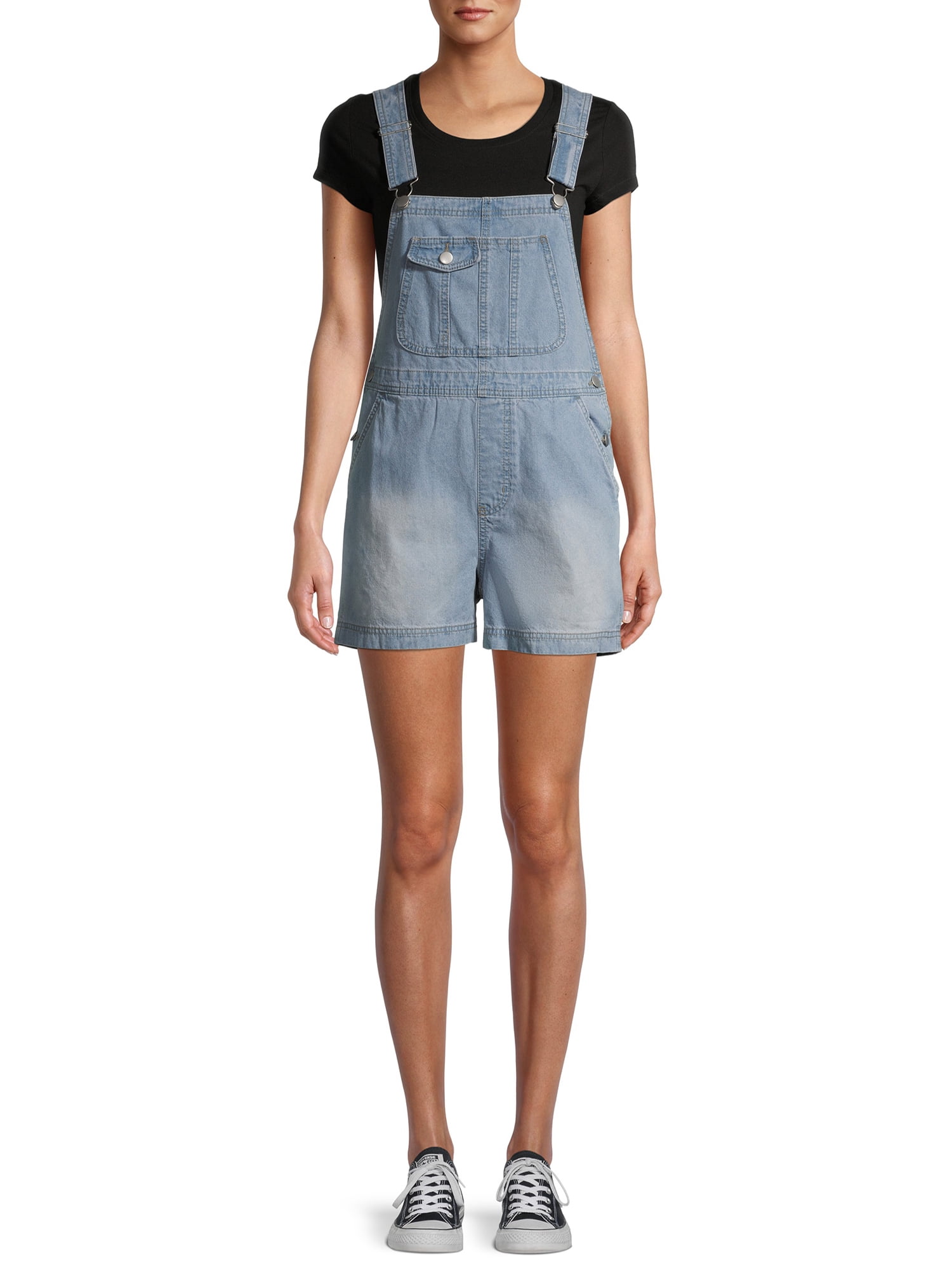 No Boundaries Juniors' Core Shortalls - Walmart.com