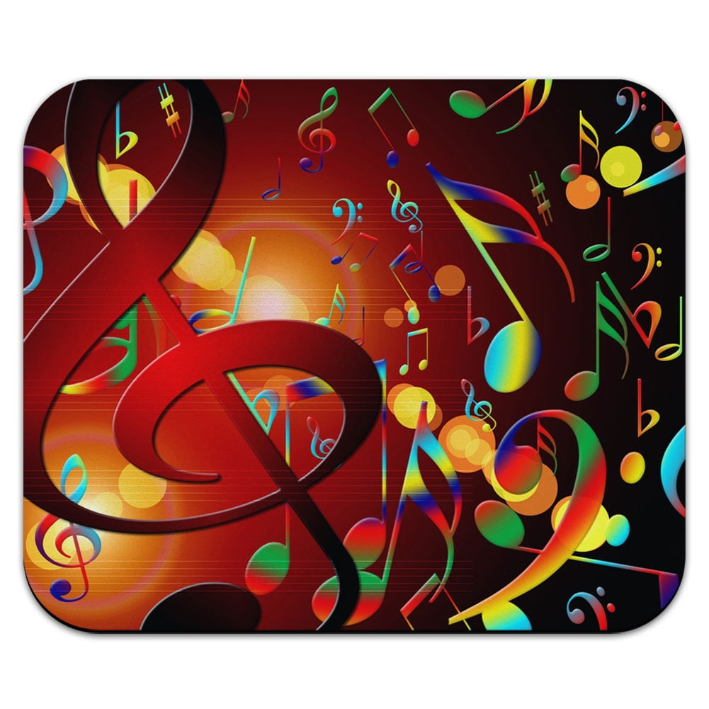 Colorful Rainbow Musical Notes - Sheet Music Mouse Pad - Walmart.com