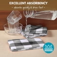 6-Pack Kitchen Towel with Hanging Loop 16x26 inches, Cotton Buffalo ...