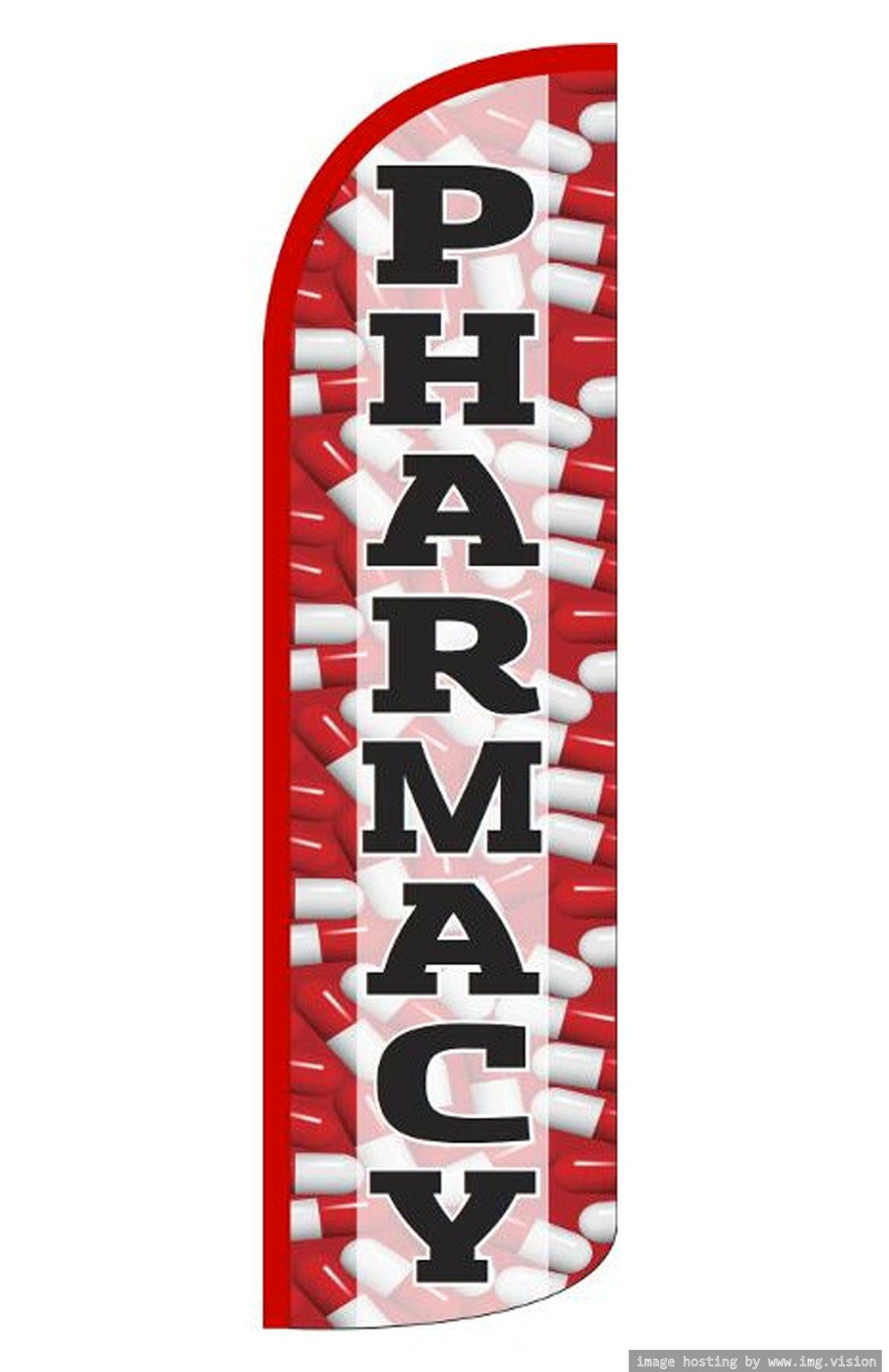 Pharmacy Windless flag Without Pole Advertisement /Business Flags ...