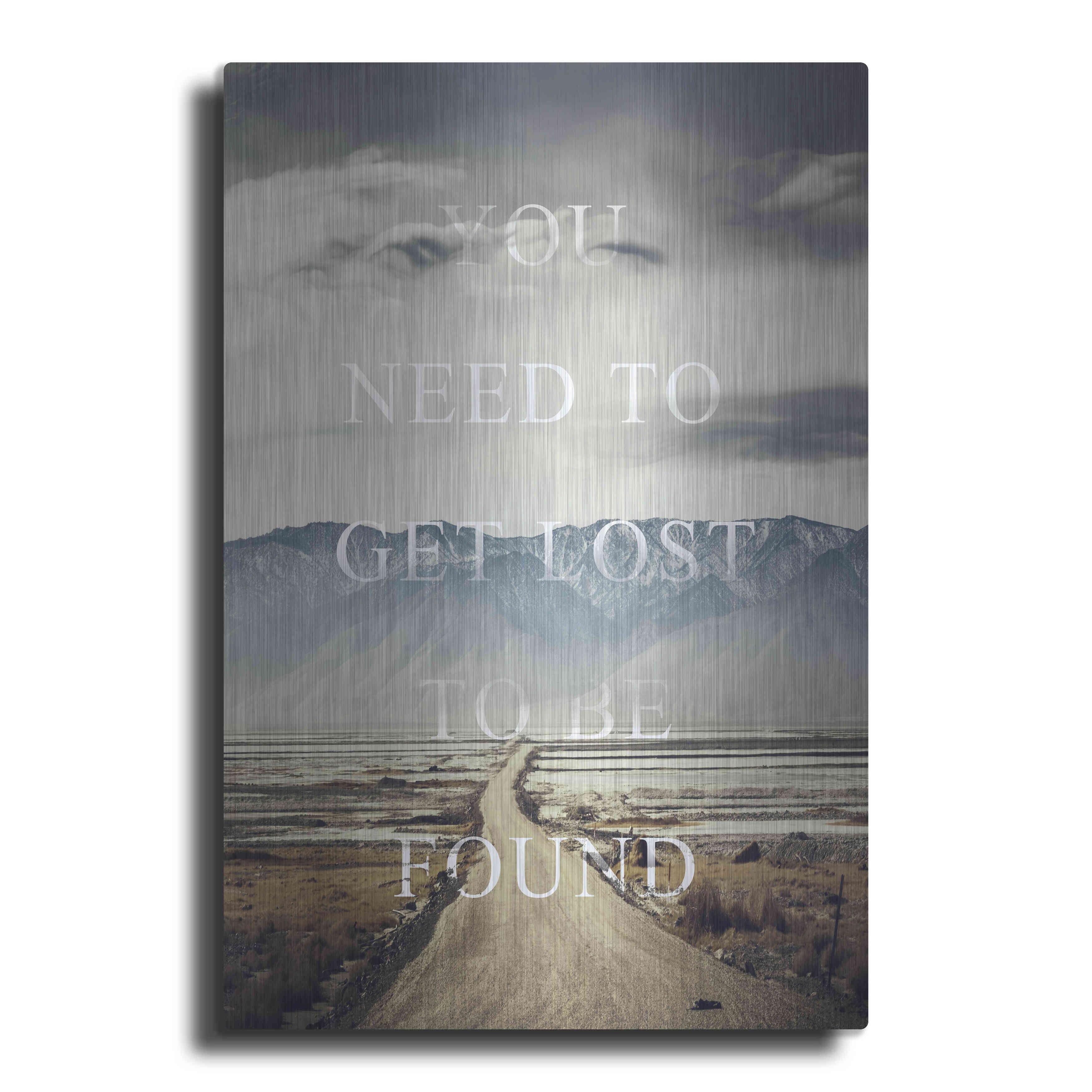 Luxe Metal Art 'Get Lost' by Design Fabrikken, Metal Wall Art, 24"x36 ...