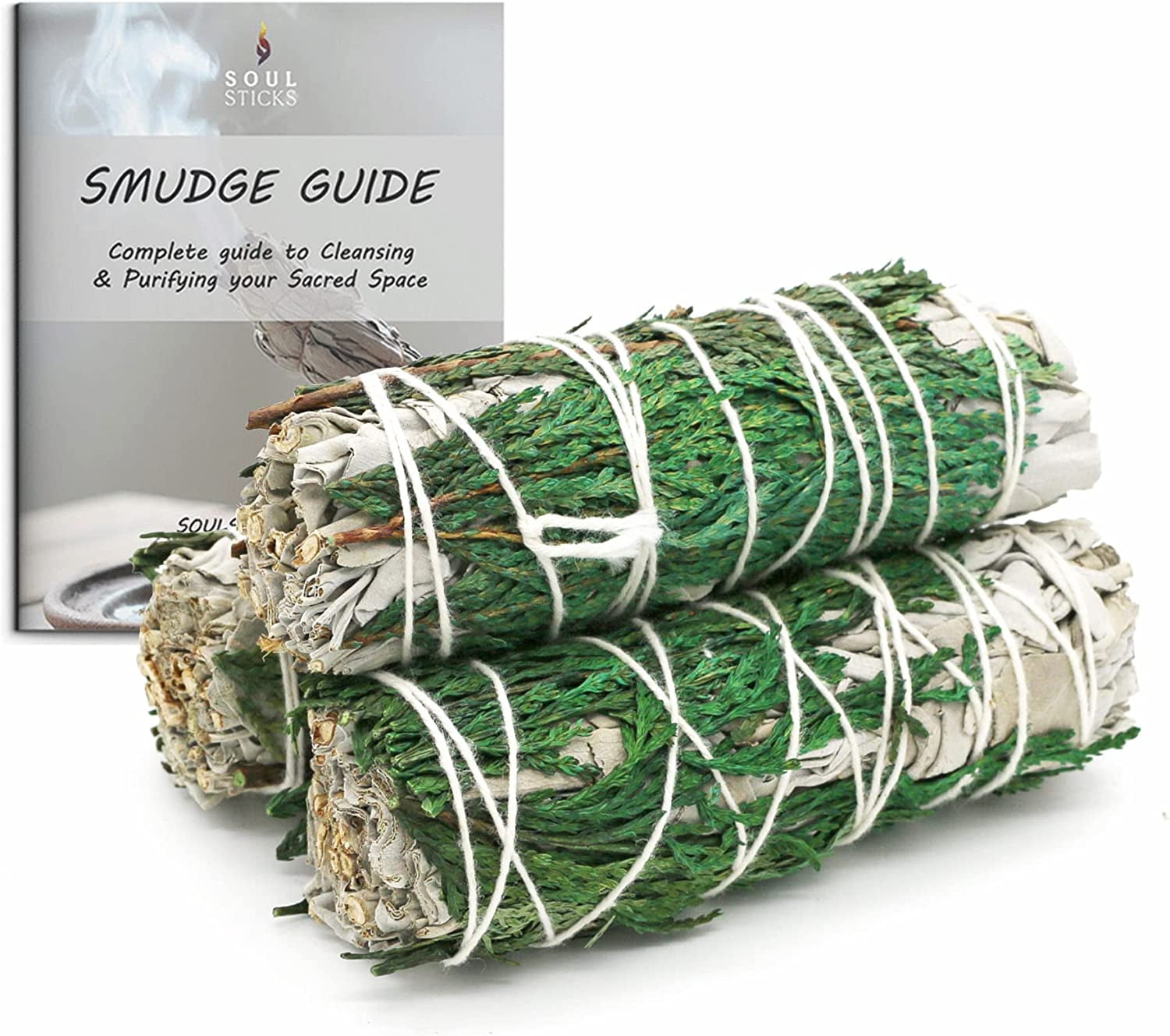 Soul Sticks Floral White Sage Smudge Sticks Bundles with Flowers and ...