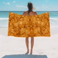 Beach Towel Modern Artificial Bath Pool Towels Orange Abstract Art ...