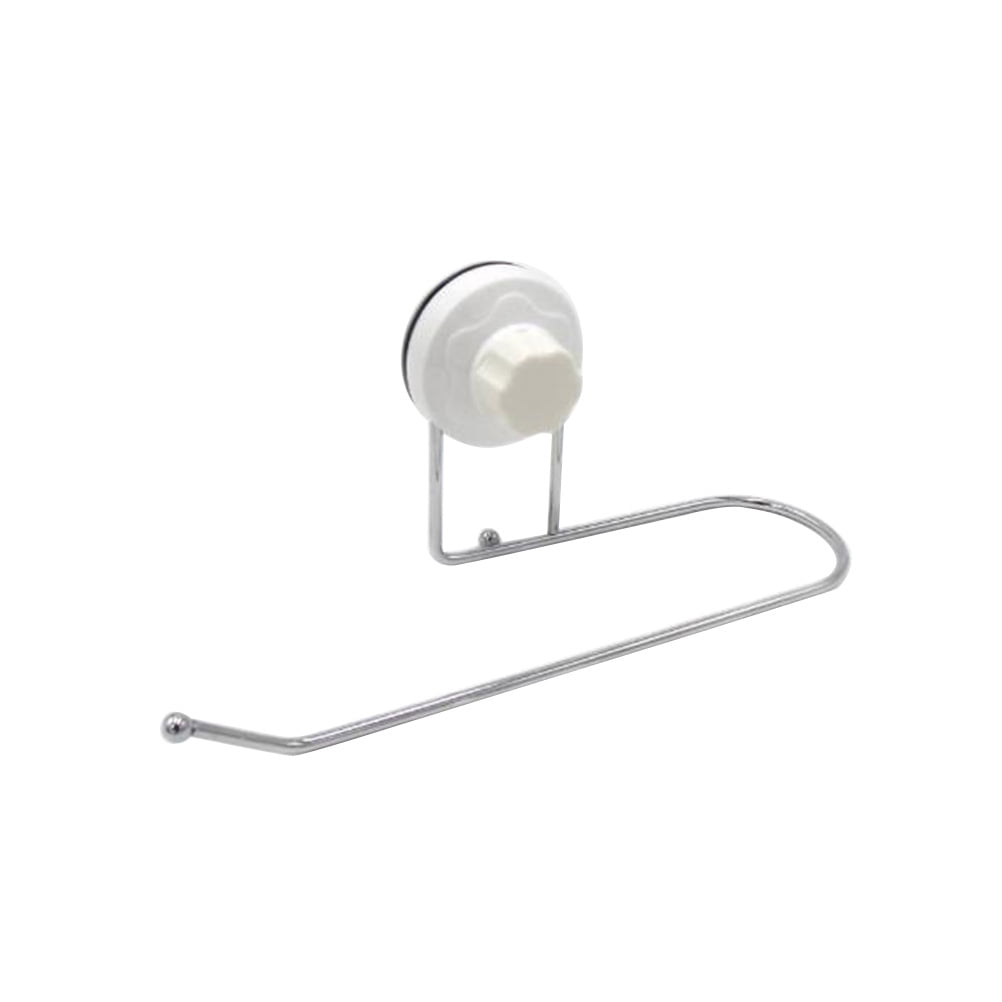 Hemoton Suction Cup Paper Towel Holder Wall Mounted Towel Rack Paper ...