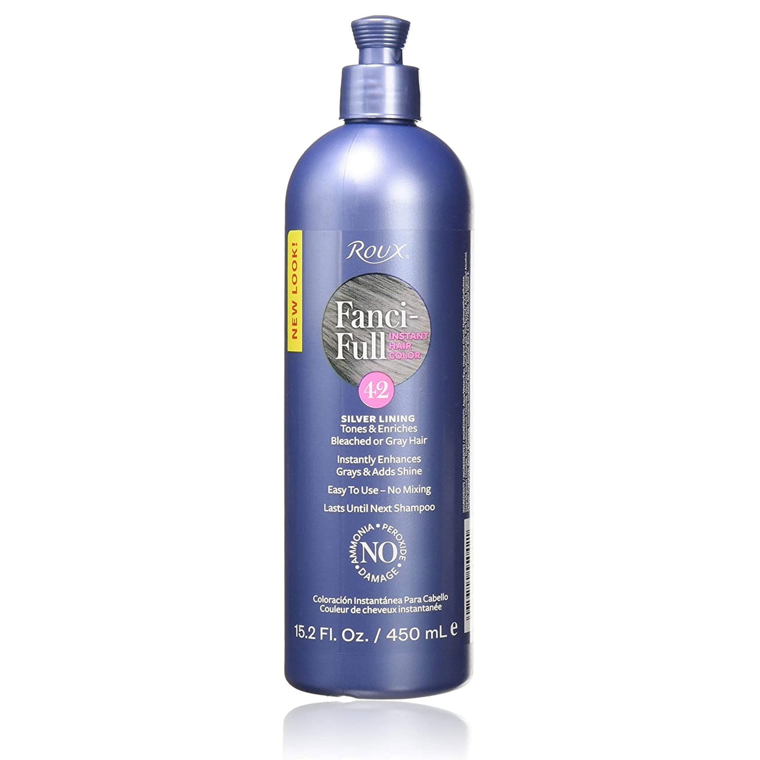 Roux Fanci Full Temporary Color Rinse, 42 Silver Lining 15 Oz - Walmart.com