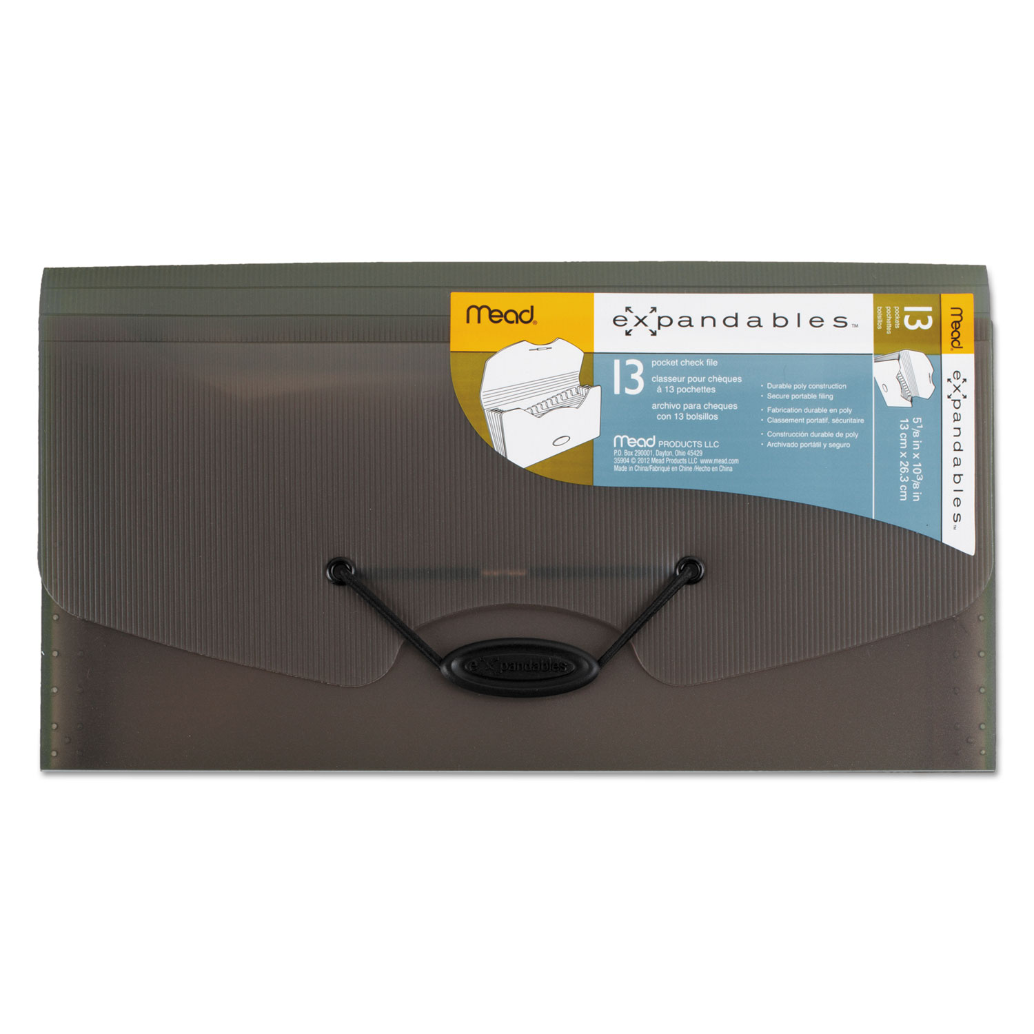 Mead, MEA35904, 13-pocket A-Z Poly Expanding Check File, 1 Each, Red ...