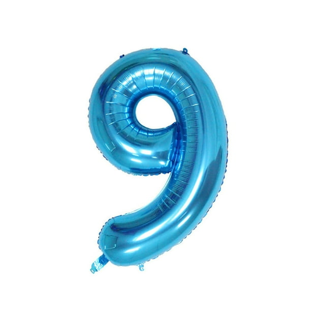 July Memor 40inch Fat Digital Baby Shower Number Aluminum Foil Balloons ...