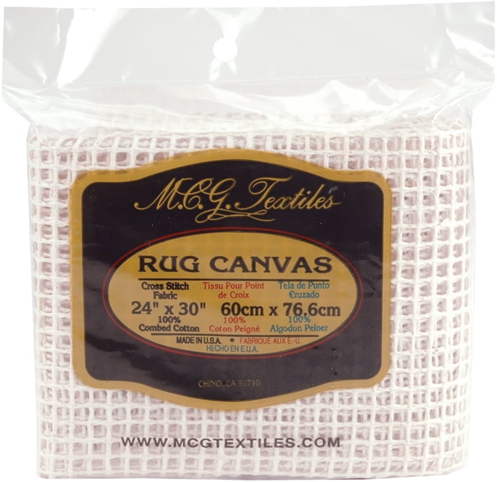 Rug Canvas 24"X30" 3.75 Mesh-White, Pk 2, M C G Textiles - Walmart.com