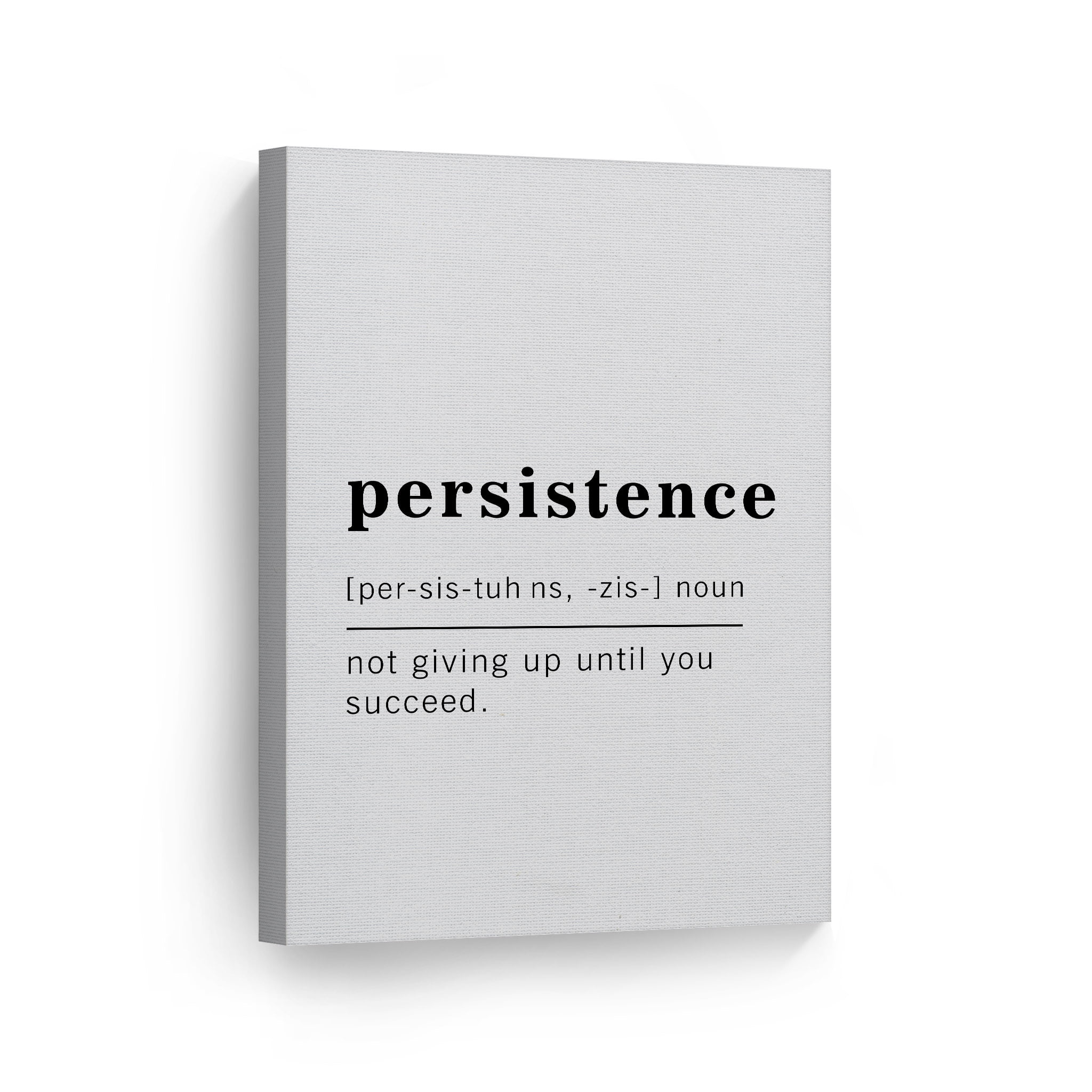 Smile Art Design Funny Noun Dictionary Definition of Persistence Canvas ...