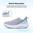 FefiYo Plantar Fasciitis Walking Sneakers, Wide Toe Box with Arch and ...