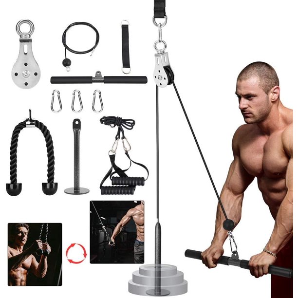 Fitness DIY Pulley Cable Machine Blaster Trainer With