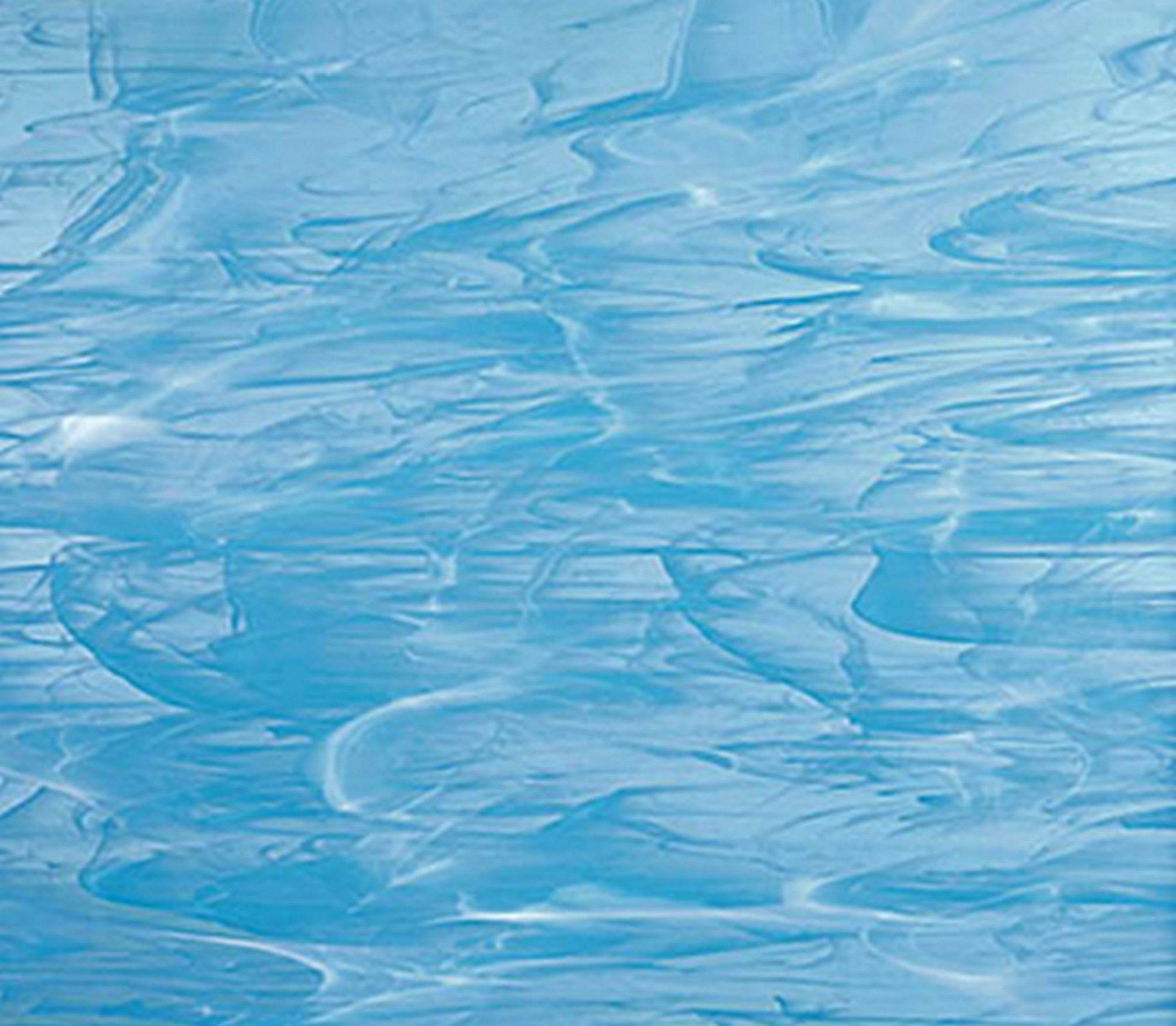 OCEANSIDE STAINED/FUSING GLASS SHEETS - SKY BLUE/WHITE (Small 8" x 12 ...