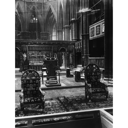 British Royalty. Coronation Chairs Of British Royalty History (24 x 36 ...