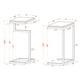 Furniture of America Parata Contemporary C-Shape Steel Nesting Tables ...