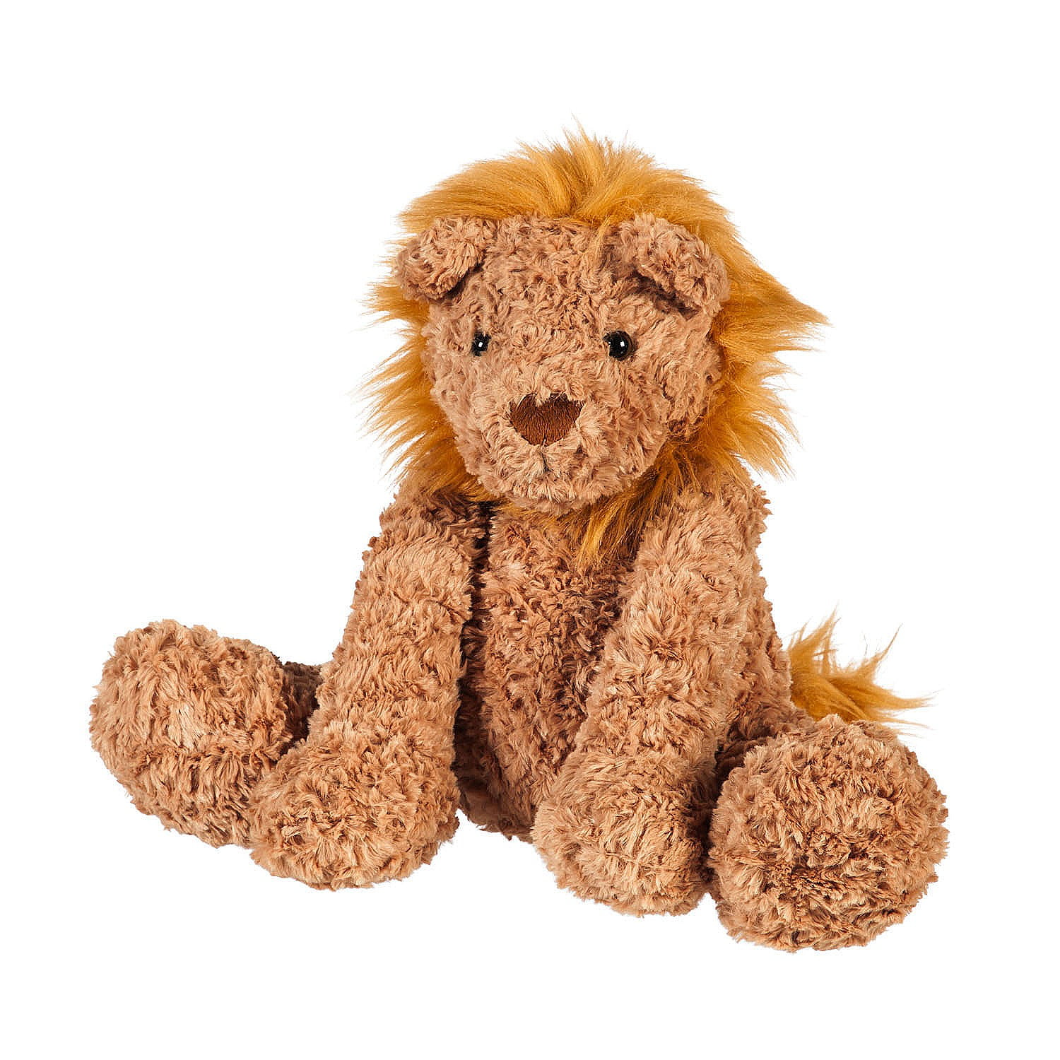 Evergreen 12" Little Warrior Lion Plush, Sitting - Walmart.com