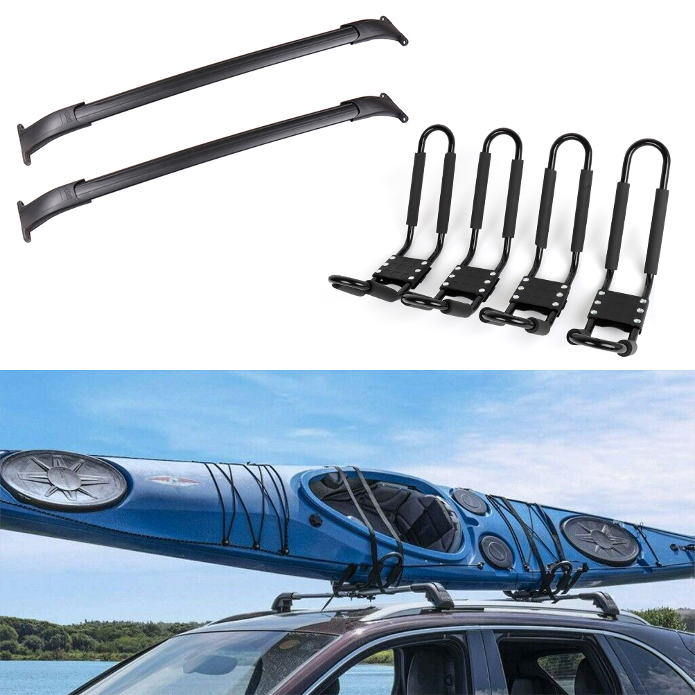 AUTOMUTO Cross Bars J-Style Kayak Rack Fit for Cadillac Escalade 2015 ...