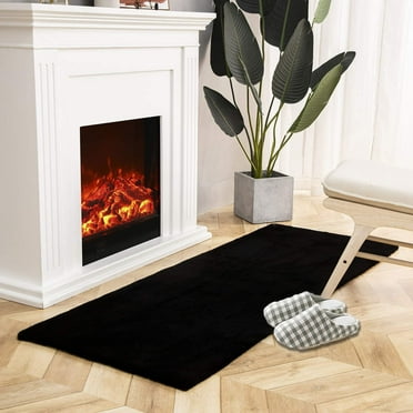 Shaggy Faux Fur Sheepskin Rug Soft Fluffy Area Rugs Small Sofa Mat ...