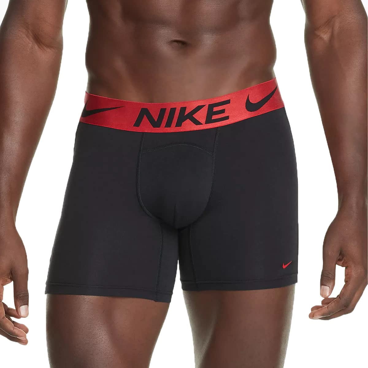 Nike Men`s Dri-Fit Luxe Cotton Modal Boxer Brief 1 Pack (Black(KE1022 ...