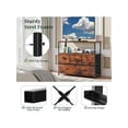 5-Drawer TV Stand Entertainment Center for 45" TV, Fabric & Wood Media ...