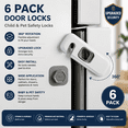 Baby Proofing Cabinet Locks 6 Pack, Child Safety Locks for Cabinets and ...