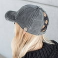 CC Cotton Criss-Cross Elastic Back Women's Ponytail Dad Cap Hat ...