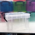 Plastic Storage Box with Locking Lid Clear Plastic for Small Crafts ...