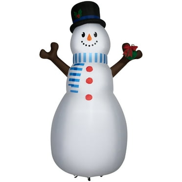 Zimtown 6FT Large Inflatables Snowman with Three Penguins Christmas ...