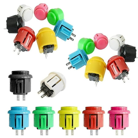 Ssxjv 21 Pieces Mini Push Button Switches, Arcade Push Buttons, Reset ...
