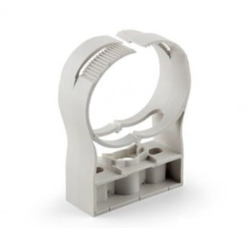 4" PVC Pipe Hanger White / Mounting Bracket UV Stable Quality Plumbing ...