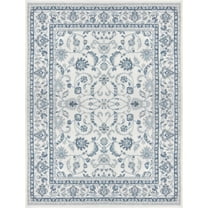 Mainstays Slate Blue Floral, Indoor Area Rug, 4'11" x 6'6" - Walmart.com