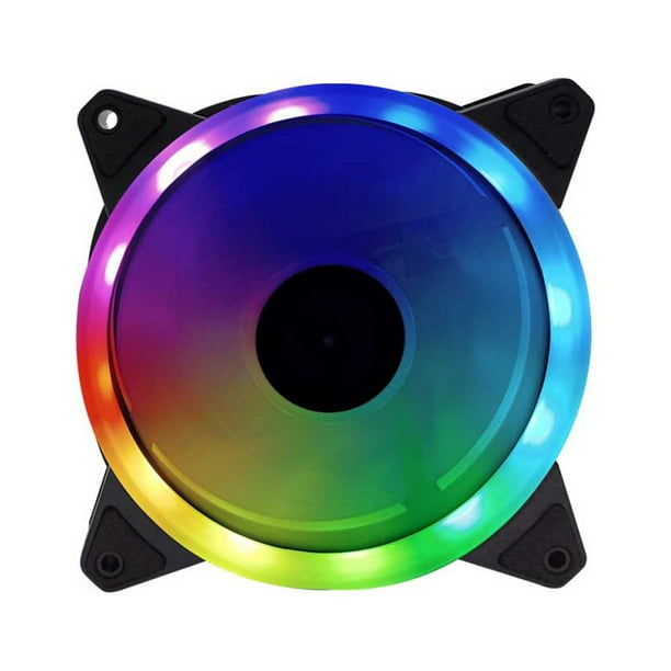 VONKY 2 Pieces ARGB CPU Cooler Computer Case Fan Air Cooling 1200RPM ...