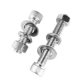 ZANHUA-1/4-20 x 2 Socket Head Cap Screws Allen Hex Bolts with Hex Nuts ...