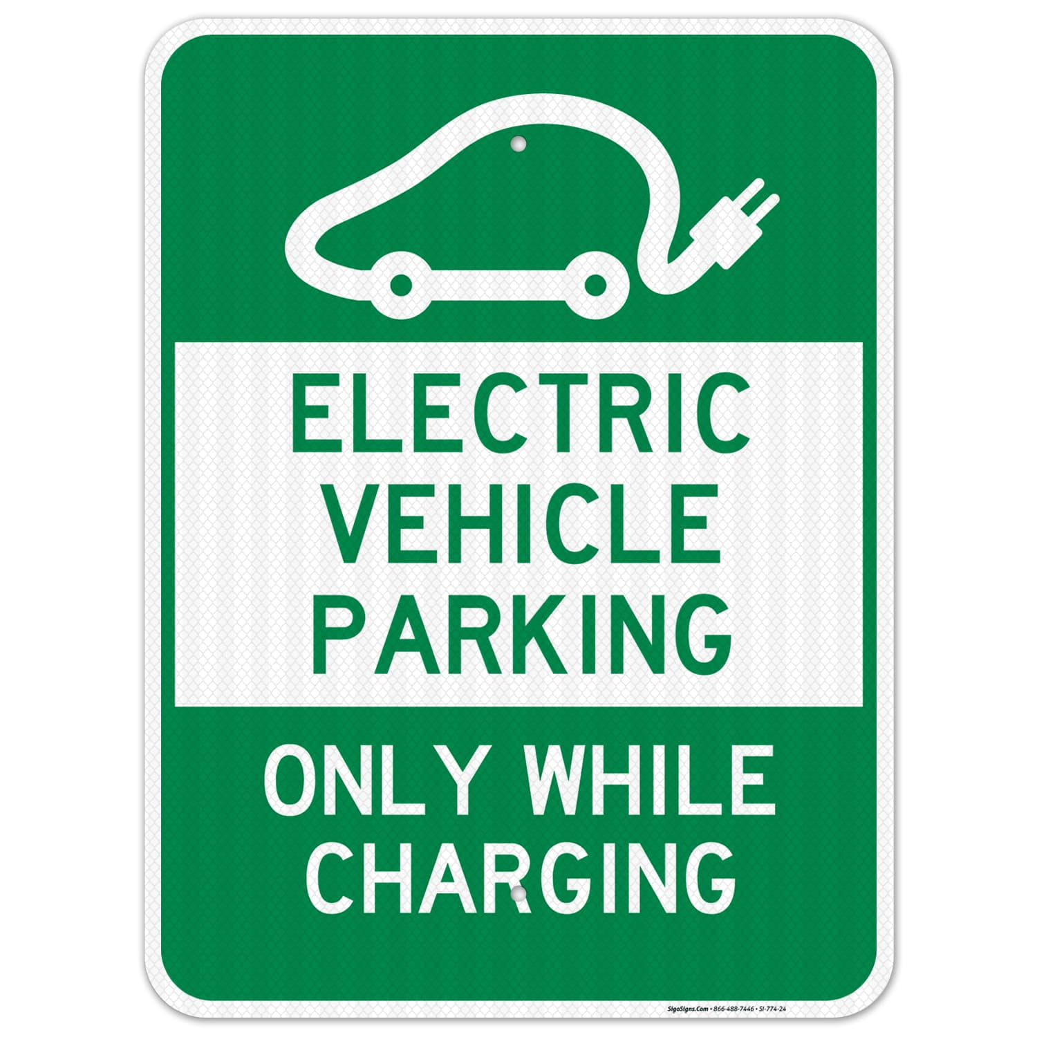 Electric Vehicle Parking Sign, - Walmart.com