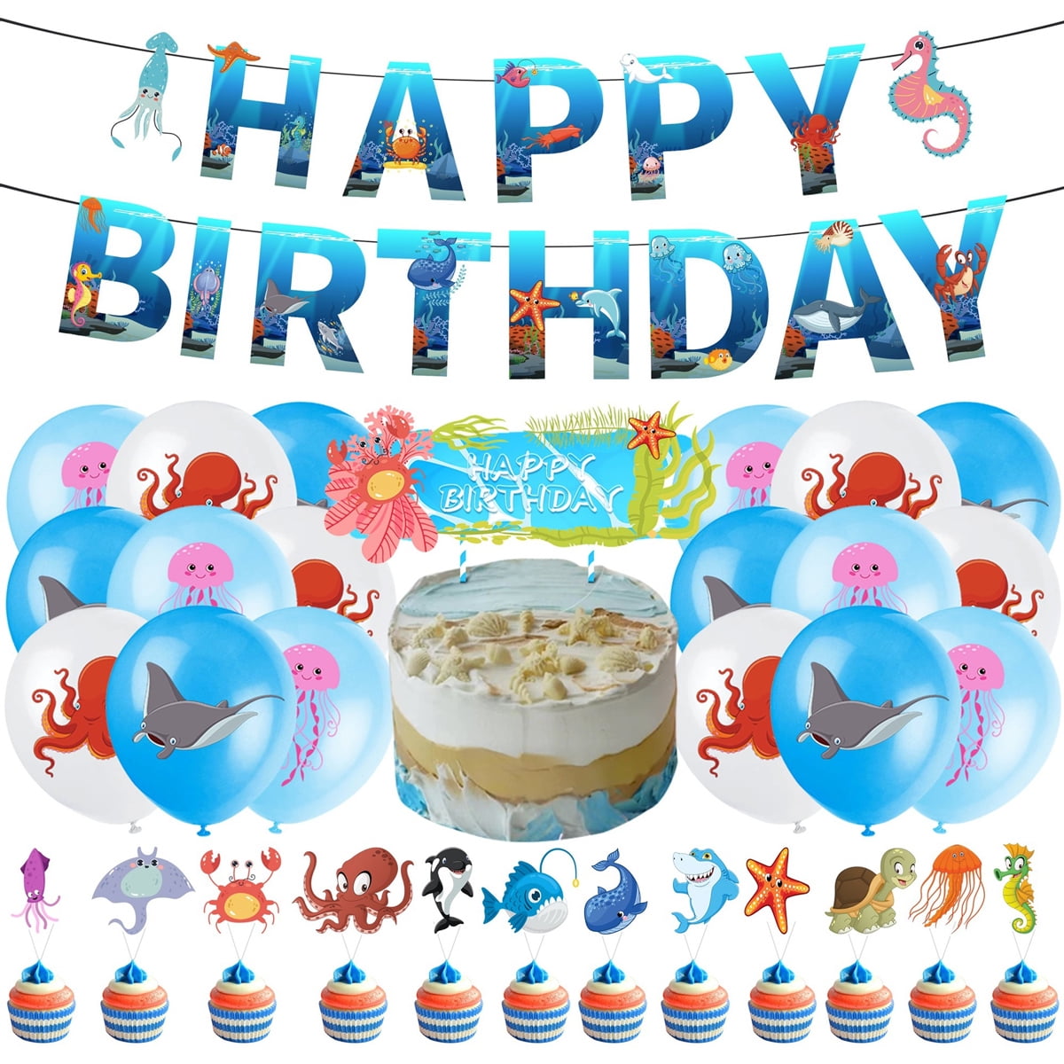 Click here for Taiwo Ocean Theme Party Decorations  Birthday Part... prices