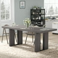 "Loomie 70.8"" Dining Table, Vintage Grey, Seats 6-8, Ideal for Family Dinners, Living Room ...