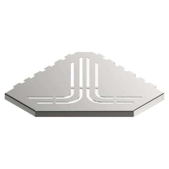 Transolid K-SS17-SSC-BS Shower Shelf Kit - 17-in Shower Shelf and 2 ...