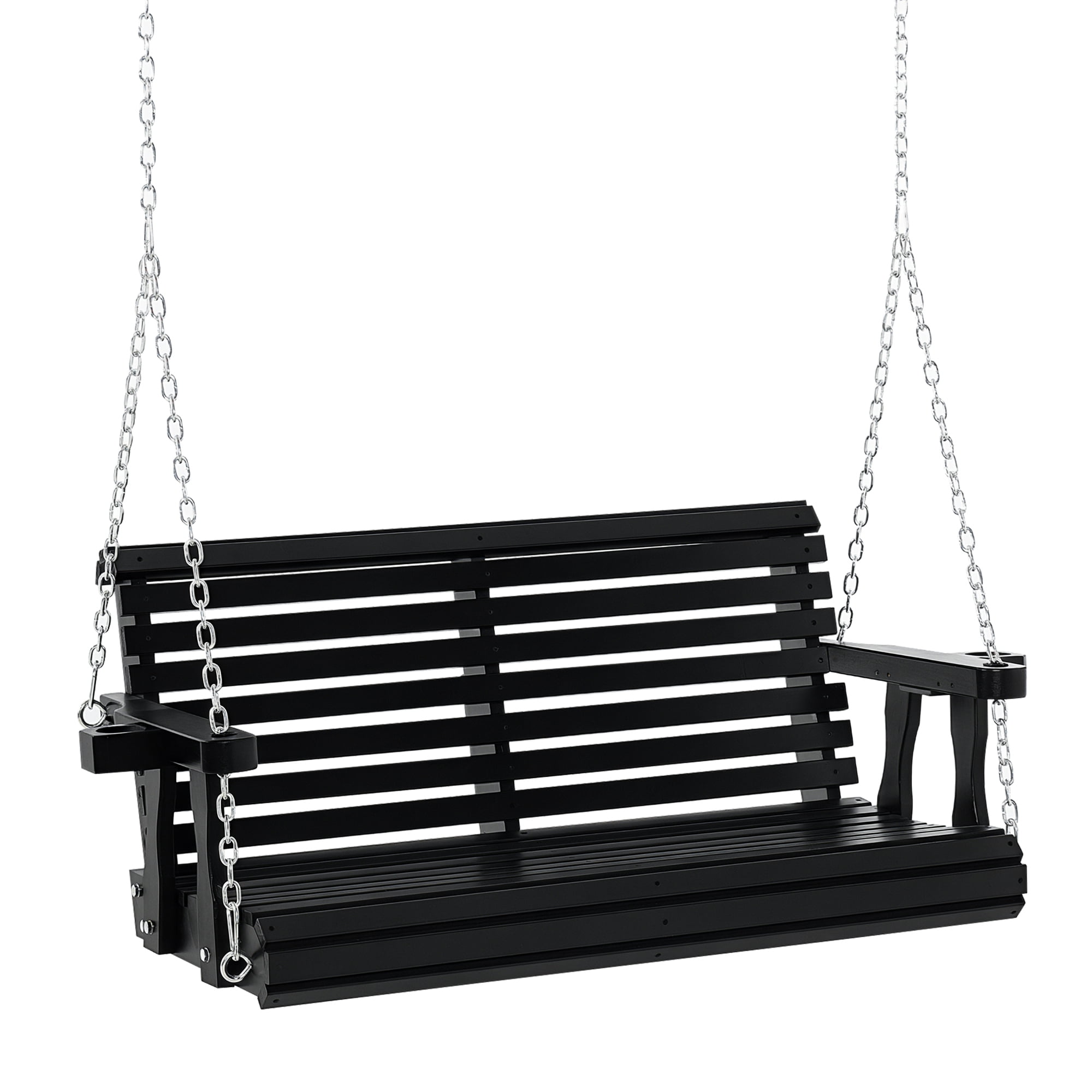 Click here for Outsunny 2 Seater Porch Swing Wooden Patio Swing C... prices