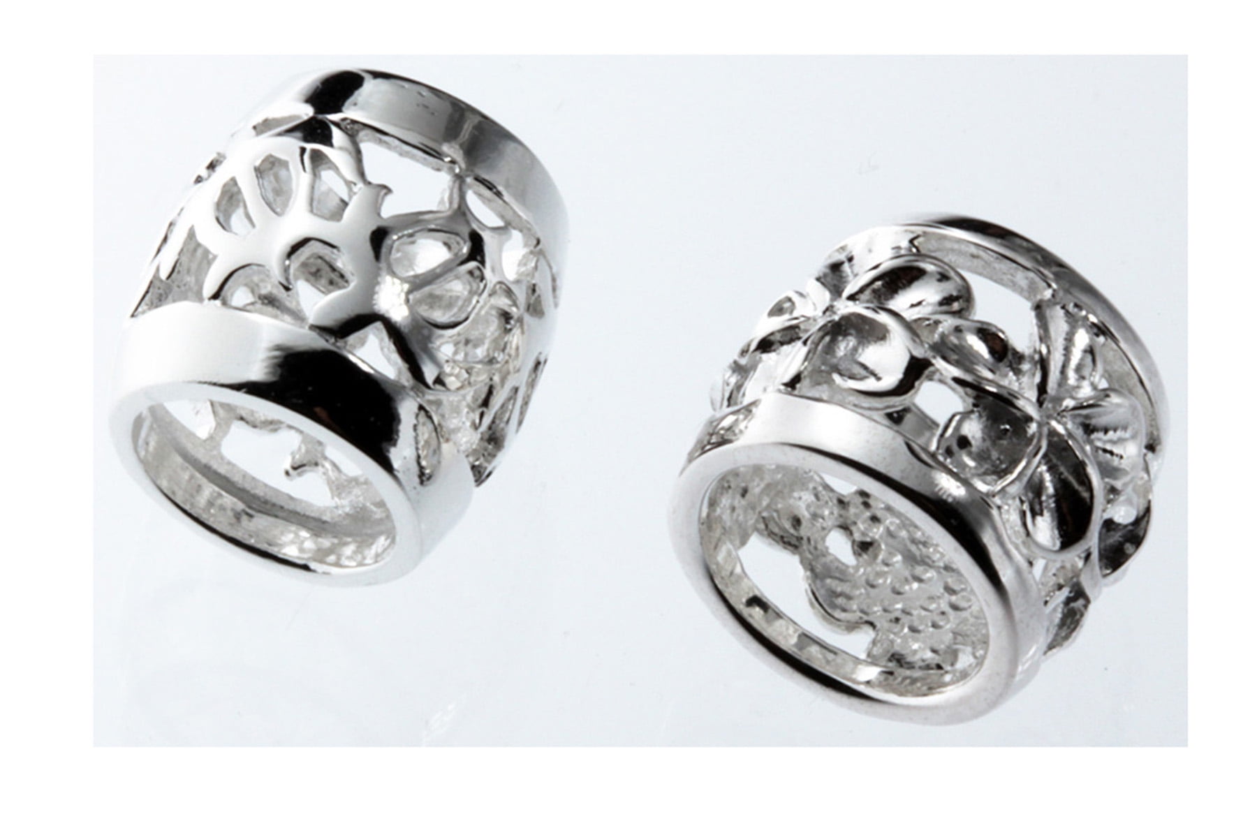 Hawaiian Jewelry Sterling Silver Flower Barrel and Turtle Barrel ...
