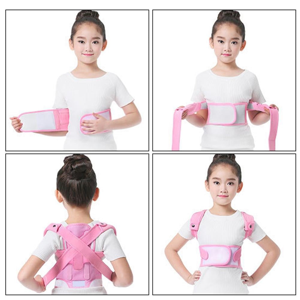 Tebru Kids Shoulder Back Brace Children Posture Corrector Kyphosis ...