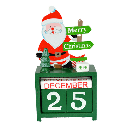 Christmas Countdown Advent Calendar with Number Wooden Blocks | Walmart ...