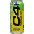 C4 Performance Energy Drink Jolly Rancher Green Apple 16oz Single Can ...