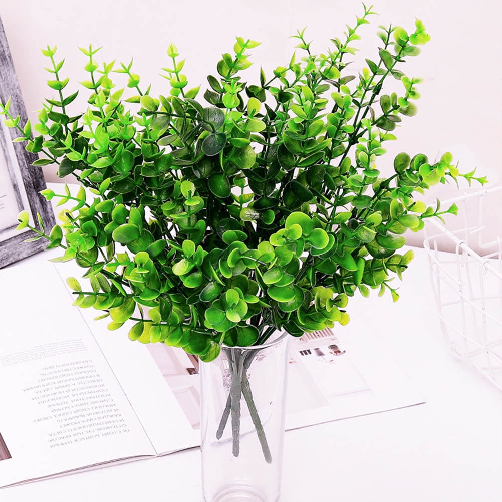 Click here for Oulii Faux Floral Stems 3pcs Eucalyptus Leaves Gre... prices