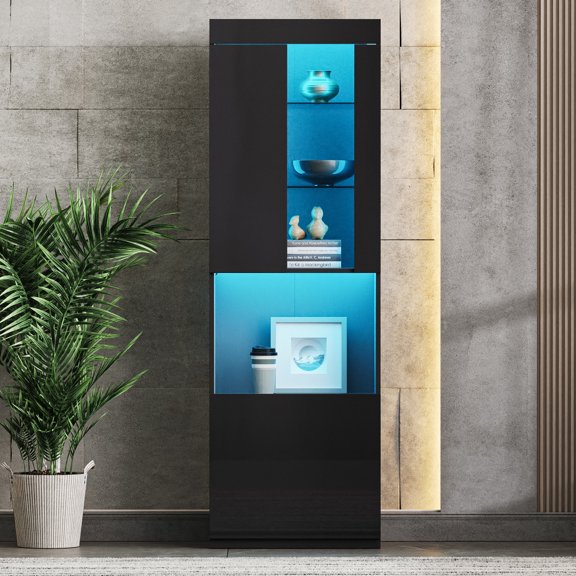 Smart Home 9-Drawer Floating Dresser w/ USB Outlets & LED Lights ...