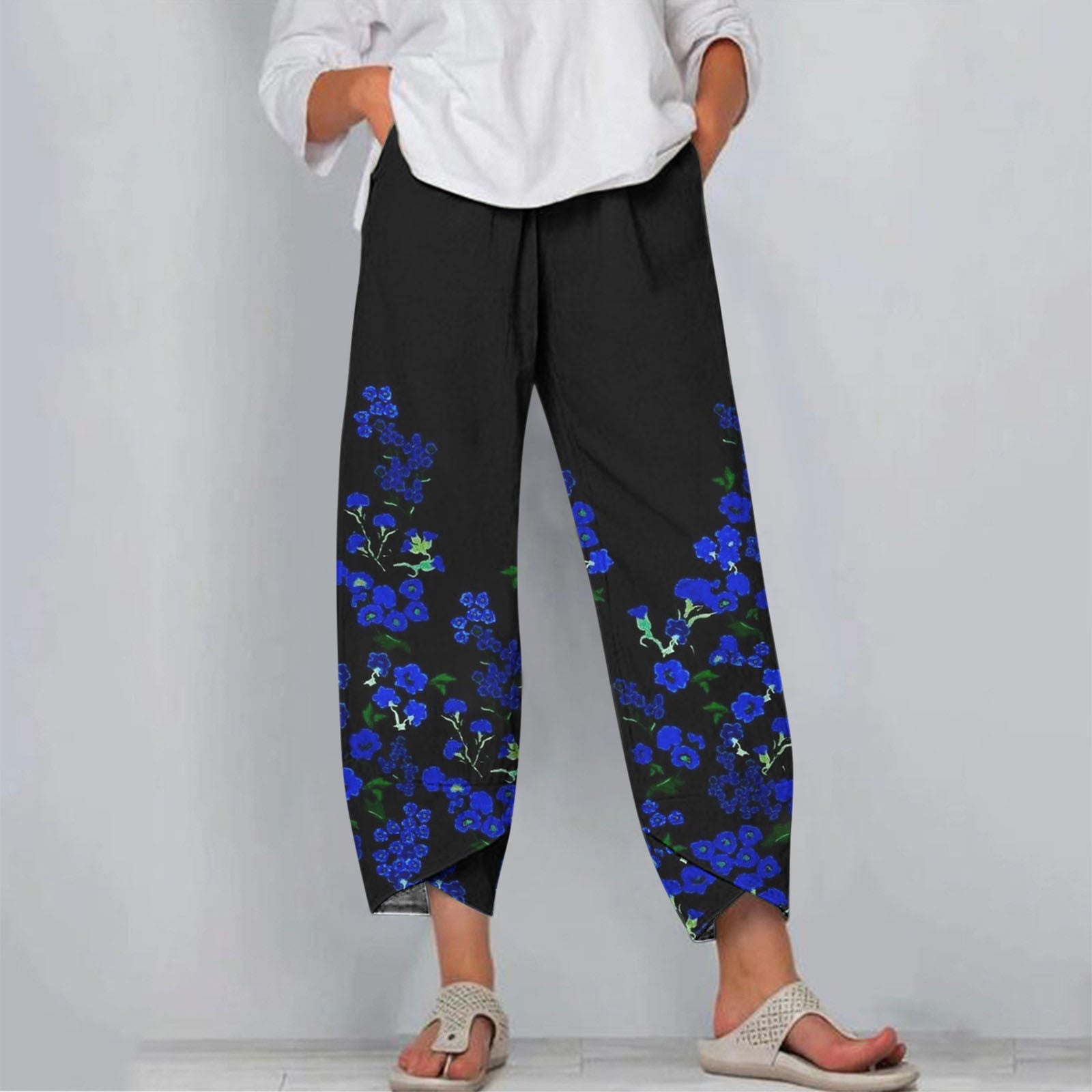 Click here for Chgbmok Pants For Women 2024 Womens Casual Pocket... prices
